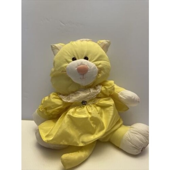 Fisher-Price | Toys | Vtg Fisher Price Puffalump Yellow Cat Plush 986 ...